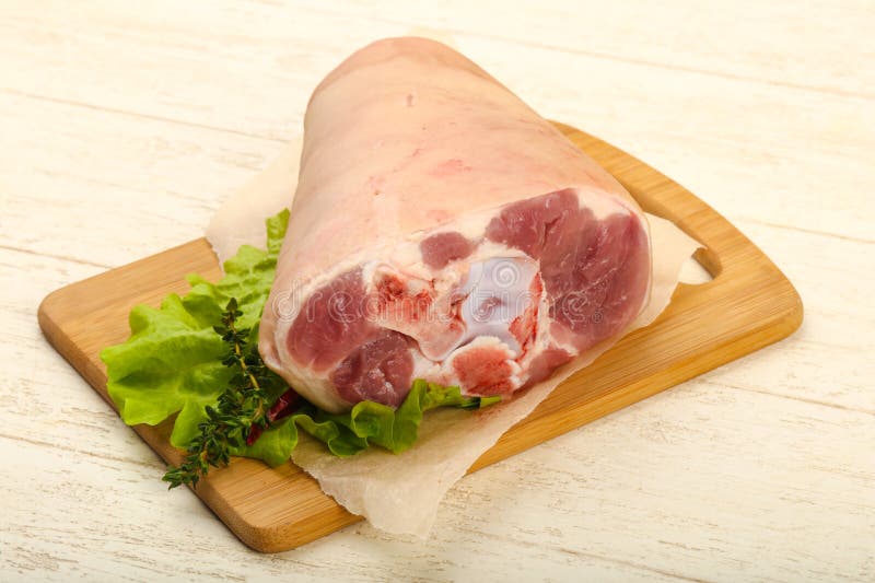 Raw pork knee stock image. Image of german, party, golonka - 112806451
