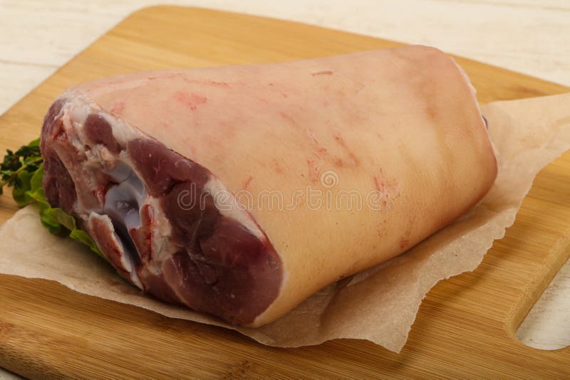 Raw pork knee stock image. Image of traditional, background - 112894247