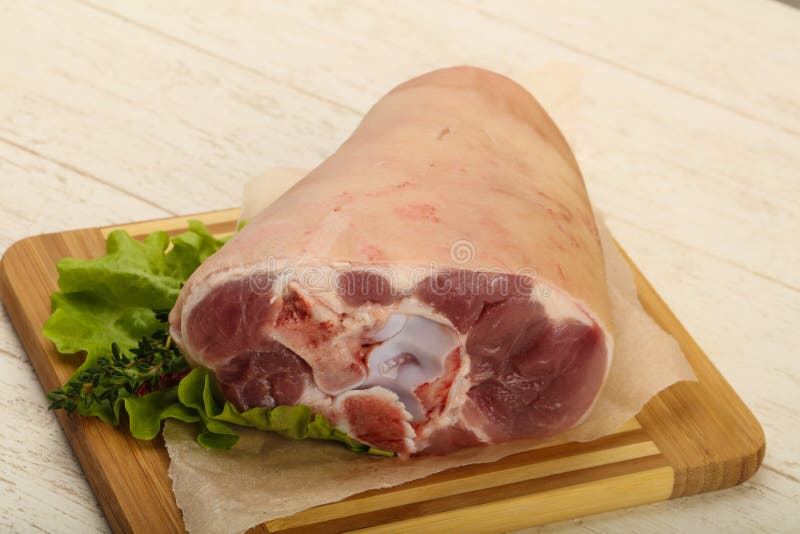 Raw pork knee stock photo. Image of eisbein, golonka - 112902788