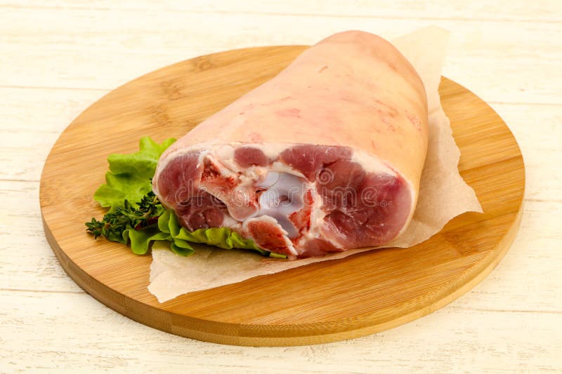 Raw pork knee stock image. Image of party, lunch, knuckle - 115636867