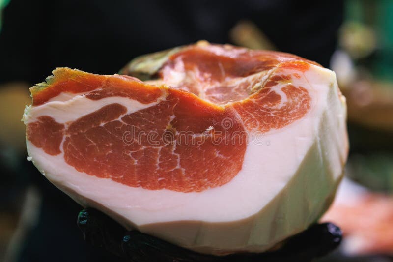 Raw Pork Leg, Italian Prosciutto Ham Stock Image - Image of dinner ...