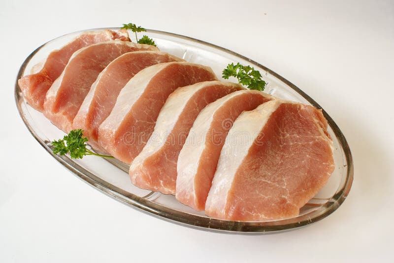 Raw pork loin stock image. Image of color, meat, loin - 8842245