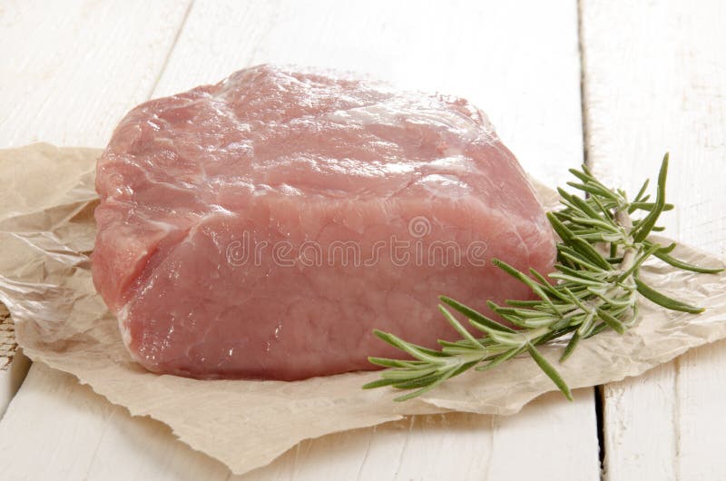 Raw Pork Loin on Brown Paper Stock Image - Image of tasty, juicy: 41991883