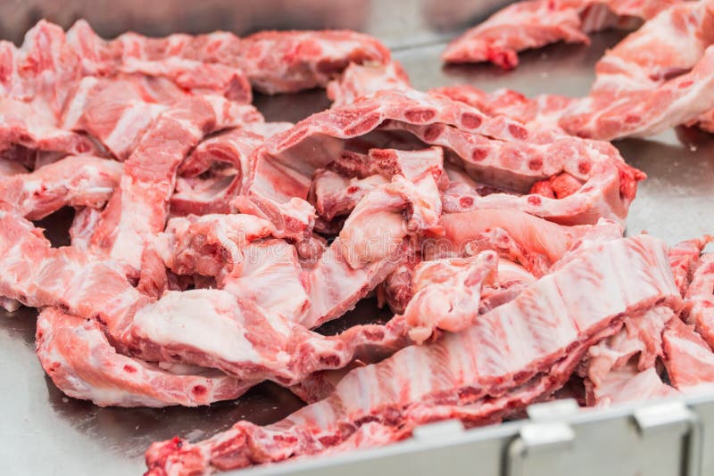 Raw Pork Loin Country Style Ribs Stock Image - Image of loin, indoors ...