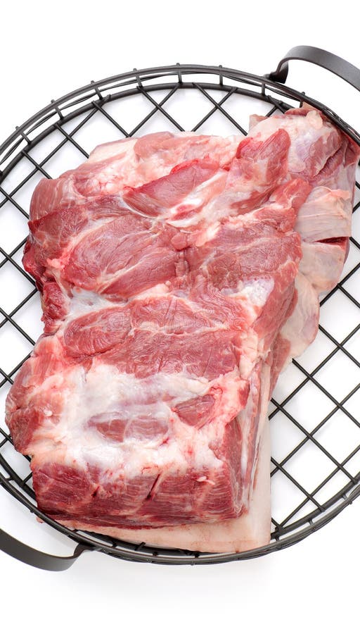 Raw pork meat stock image. Image of refreshment, shape - 108377411