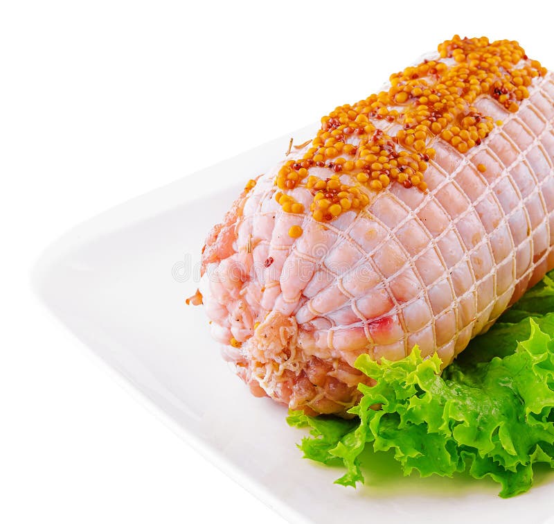 Raw Pork Meat Rolled with Spices Stock Image - Image of nutrition, food ...