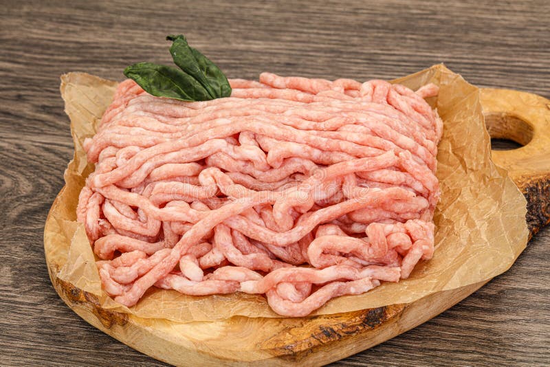 Raw Pork Minced Meat for Cooking Stock Photo - Image of kitchen, ground ...
