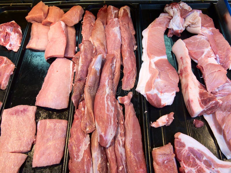 Raw pork stock image. Image of gourmet, food, macro, meat - 34898089