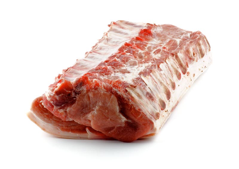 Raw Pork Ribs stock photo. Image of white, lean, portion - 66916426