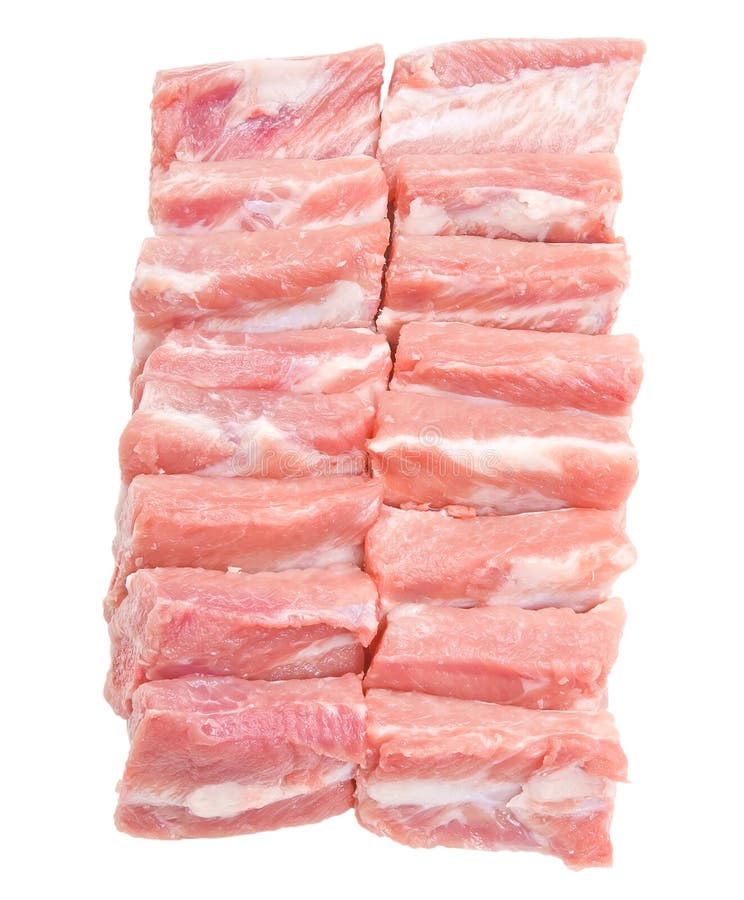 Raw Pork Ribs Rack stock photo. Image of flavor, fresh - 37892100