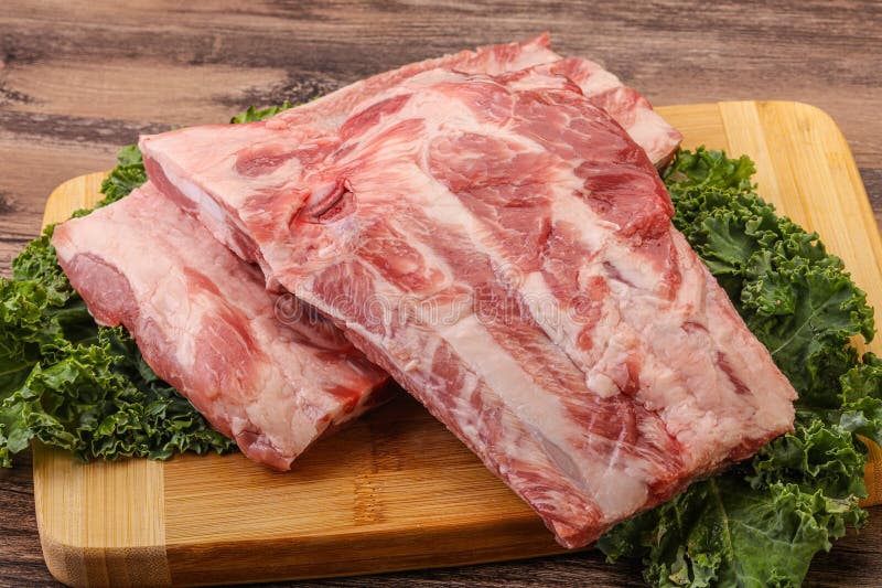 Raw pork ribs for cooking stock image. Image of meat - 202452147