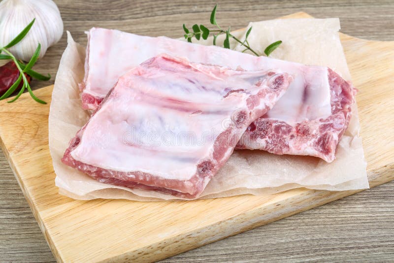 Raw pork ribs stock image. Image of protein, meat, bone - 66819381