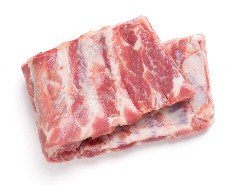 Raw pork cutlets stock photo. Image of organic, wooden - 12753152