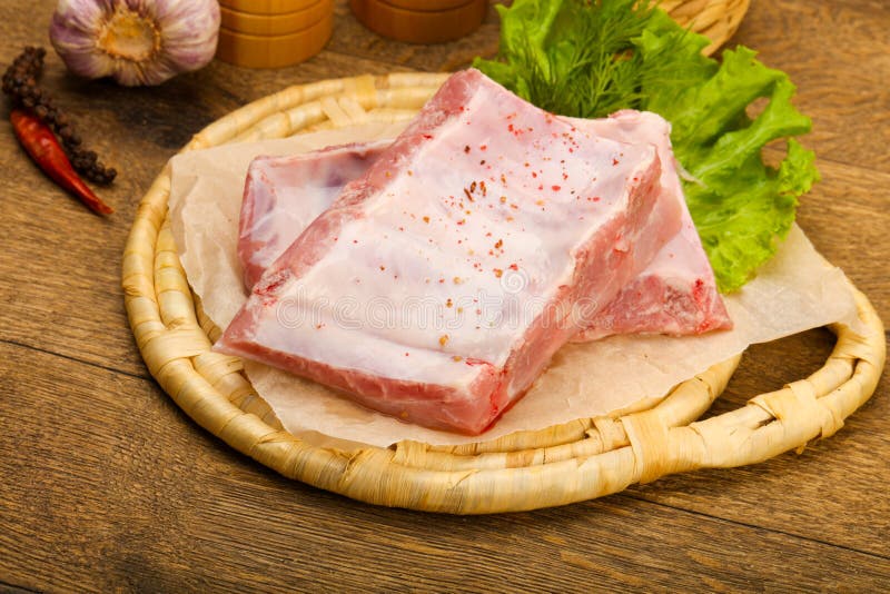 Raw pork ribs stock image. Image of chop, protein, food - 109688313