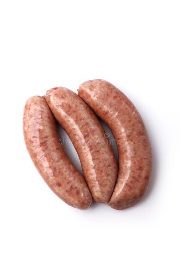 Raw Pork Sausage stock image. Image of wors, flesh, kielbasa - 43488109