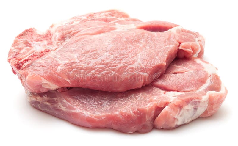 Raw pork stake stock photo. Image of poultry, flesh, slice - 35084836
