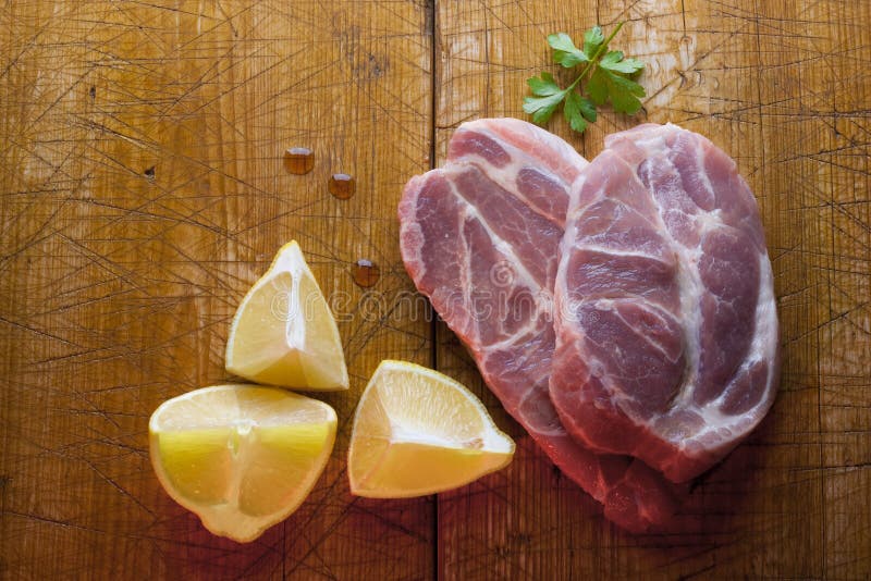 Raw pork still life stock photo. Image of meat, domestic - 27321144