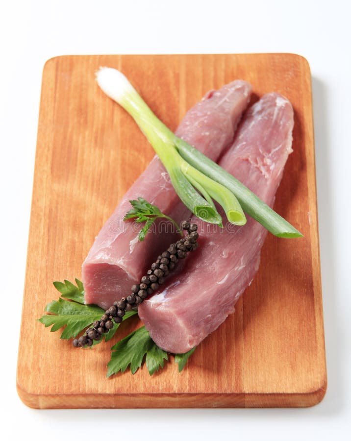 Raw pork tenderloin stock photo. Image of fresh, gourmet - 19683148