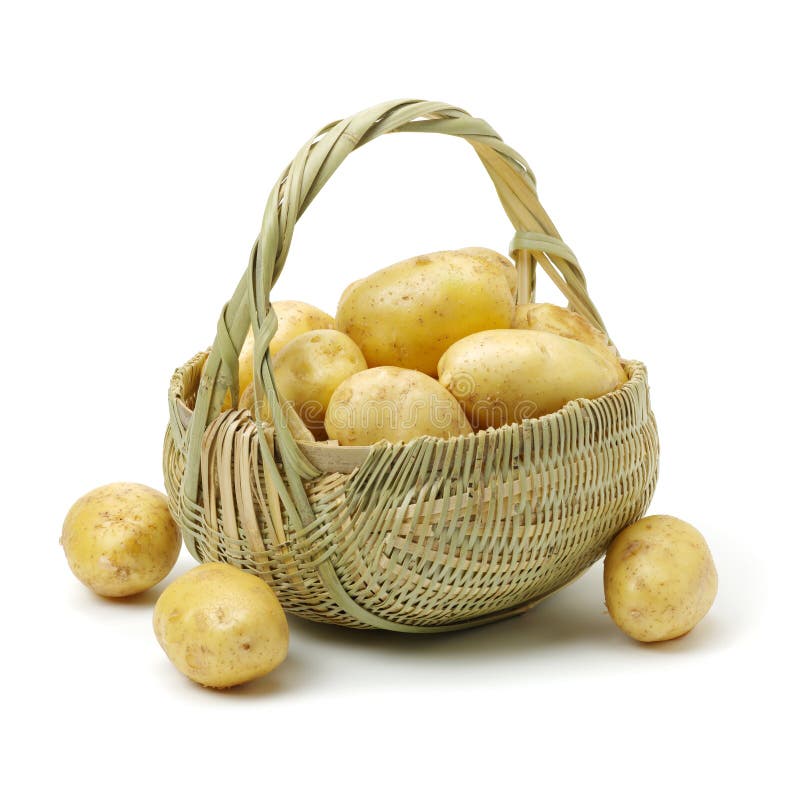 Raw Potato stock photo. Image of basket, eating, healthy - 130537668