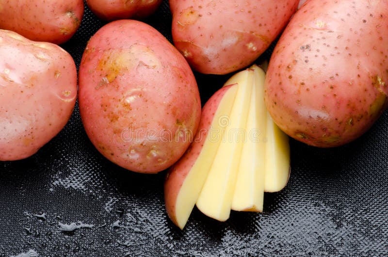 Raw Potatoes stock photo. Image of slice, sliced, crop - 25969180