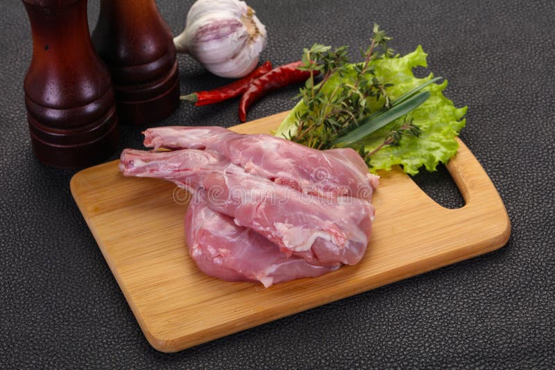Raw rabbit legs stock image. Image of ingredient, health - 151492811