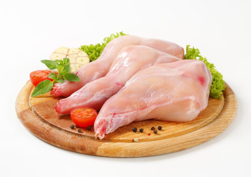 Raw rabbit meat stock image. Image of preparation, garlic - 35797149