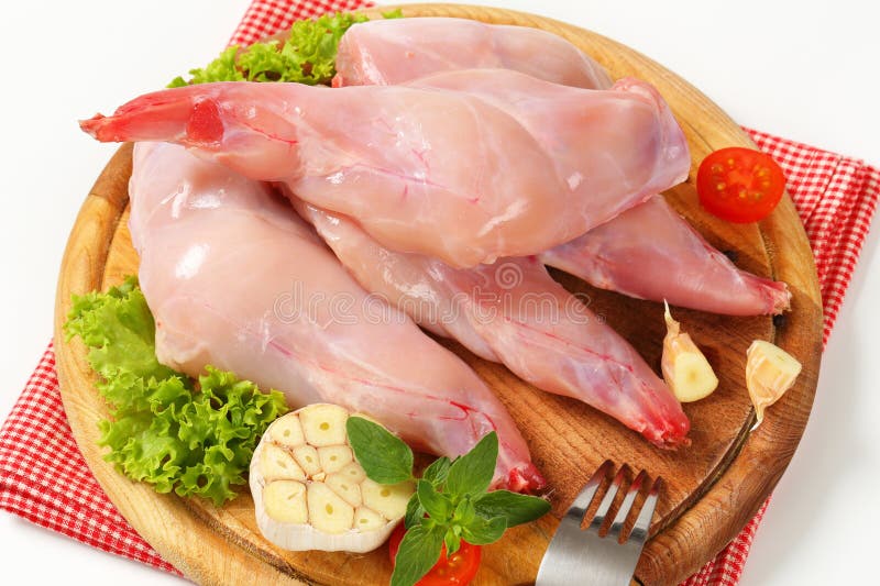 Raw rabbit meat stock photo. Image of bonein, foodstuff - 35797390