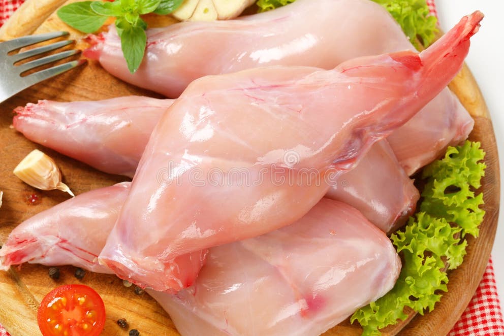 Raw rabbit meat stock image. Image of cutting, game, pepper - 56896807