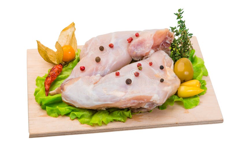 Raw rabbit meat stock photo. Image of pepper, cutting - 38193600
