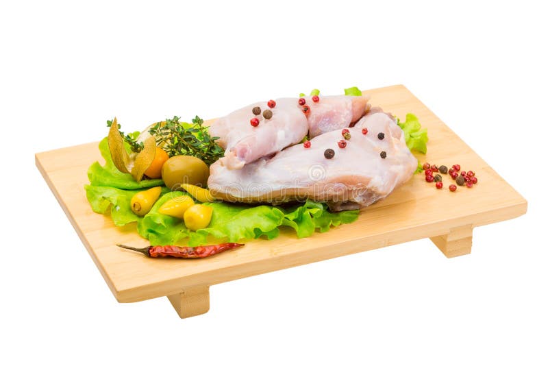 Raw rabbit meat stock photo. Image of dinner, chopping - 38195328