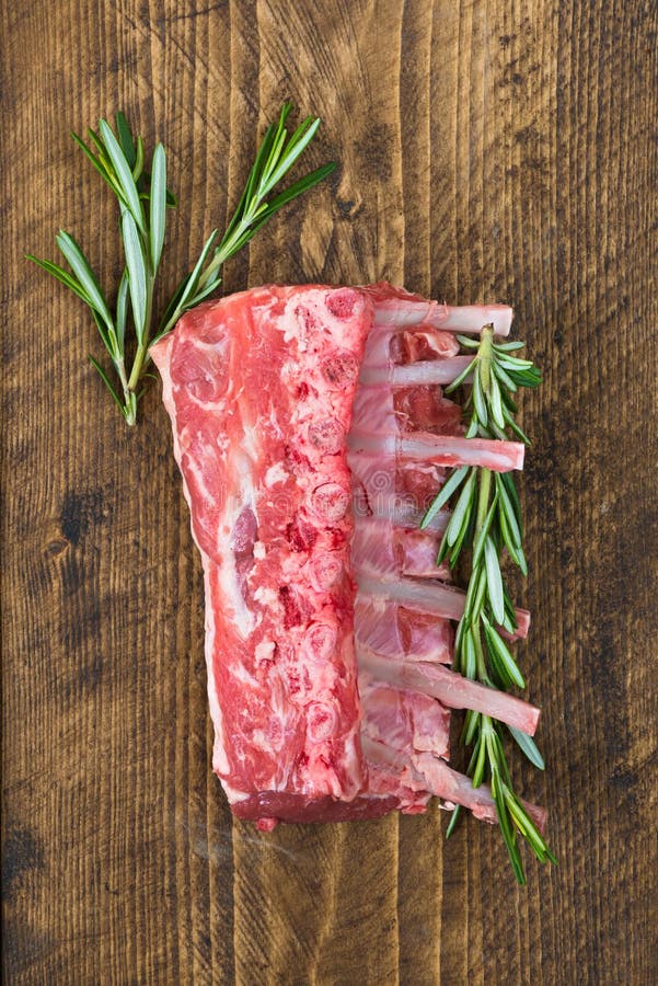 Raw rack of lamb stock image. Image of nutrition, barbecue - 91462143
