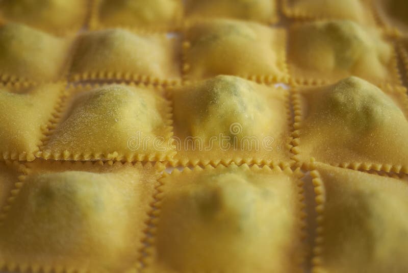 Raw ravioli pasta stock image. Image of ravioli, tasty - 108063673
