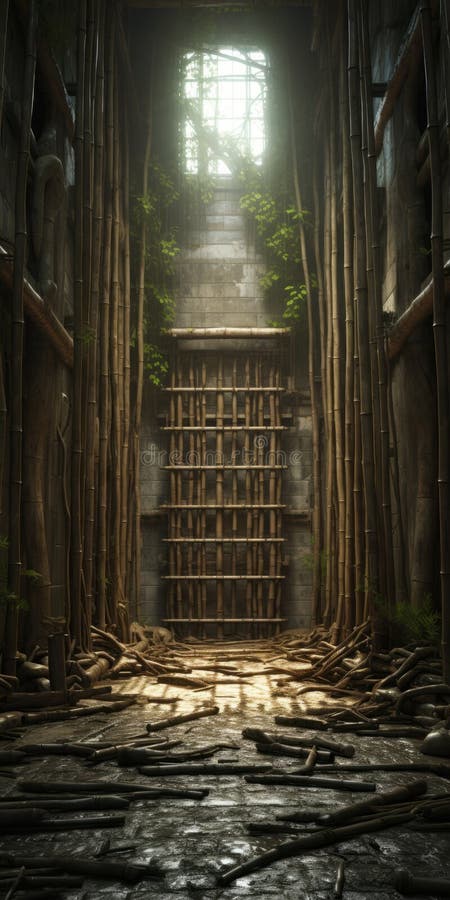 Raw Realistic 3d Jungle Wallpaper with Surrealistic Elements Stock ...