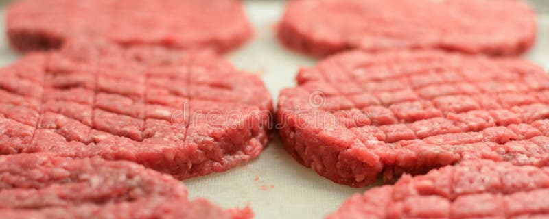 Raw red hamburger meat stock photo. Image of closeup - 134309520