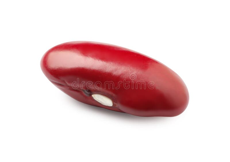 Raw Red Kidney Bean Isolated on White Stock Photo - Image of background ...