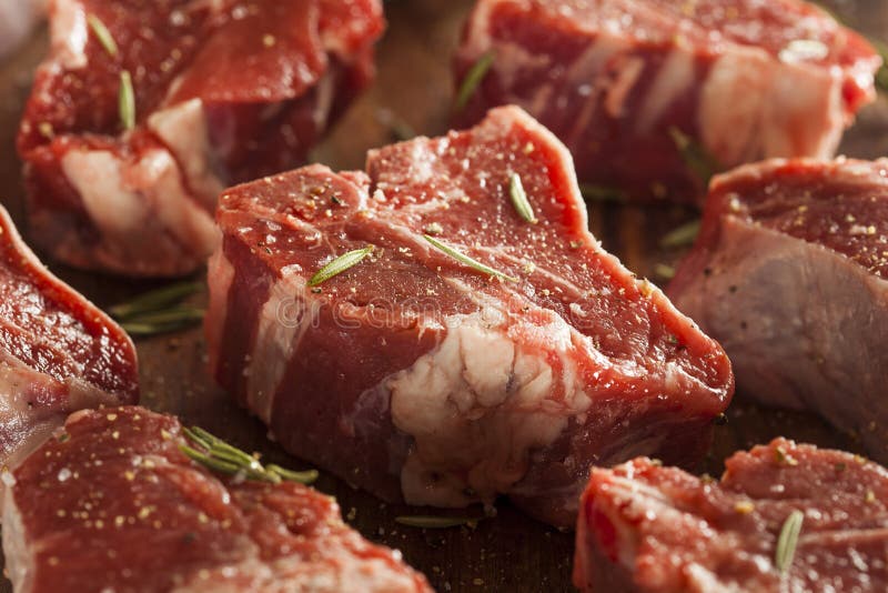 Raw Red Lamb Chops stock image. Image of roast, chimichurri - 38579869