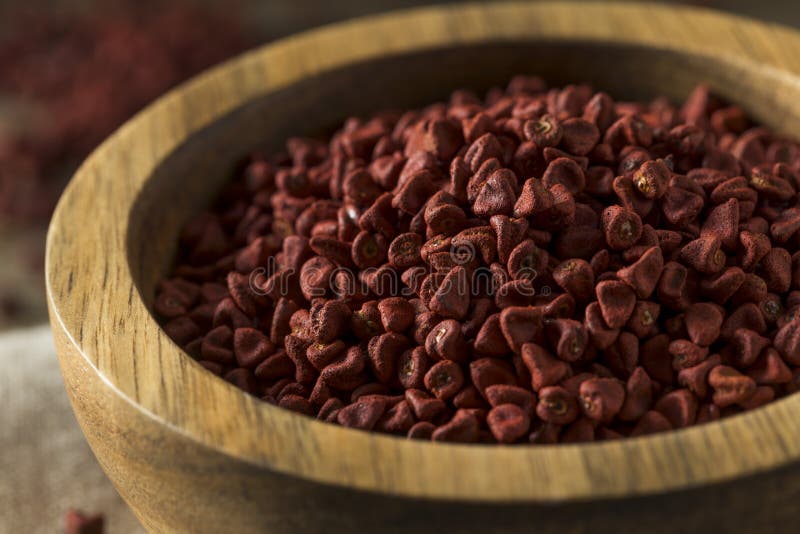 Raw Red Organic Annatto Seeds Stock Image - Image of exotic ...
