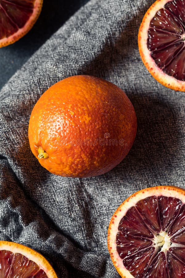 Raw Red Organic Blood Oranges Stock Photo - Image of ripe, vegetarian ...