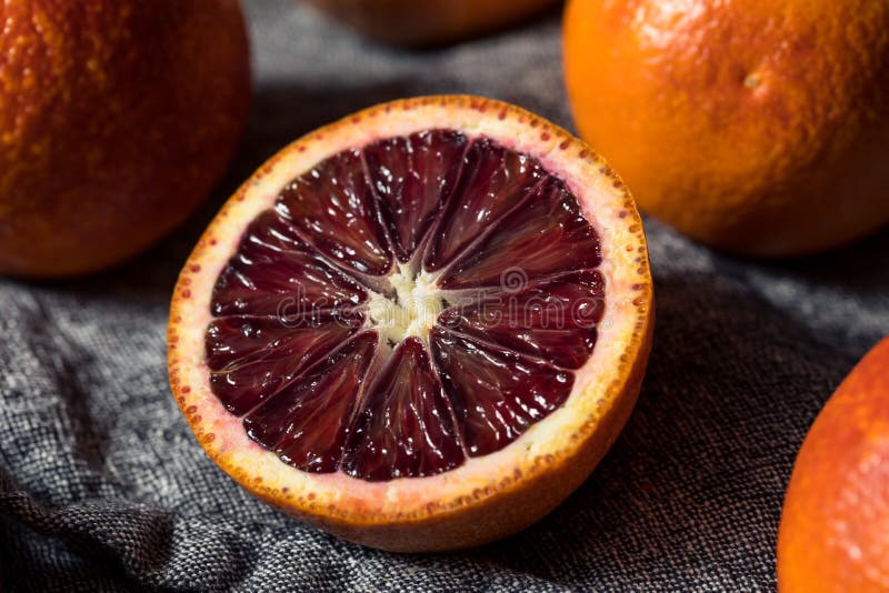 Raw Red Organic Blood Oranges Stock Image - Image of bright, healthy ...