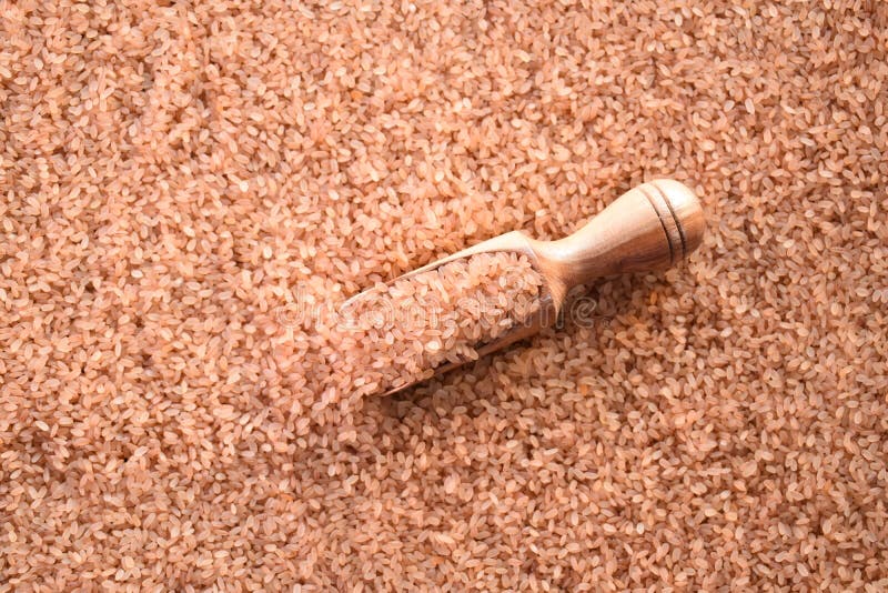 Raw Red Parboiled Rice Grain Stock Photo - Image of heap, cereal: 206956516