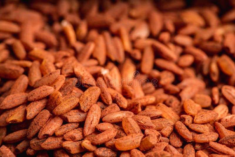 Raw Red Rice Dev-zira on the Kitchen Table Stock Photo - Image of ...