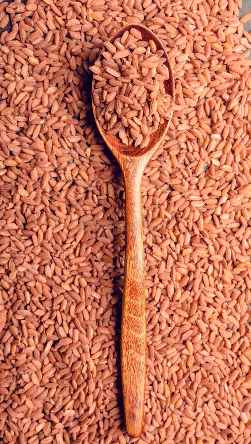 Raw Red Rice Dev-zira on the Kitchen Table Stock Photo - Image of ...