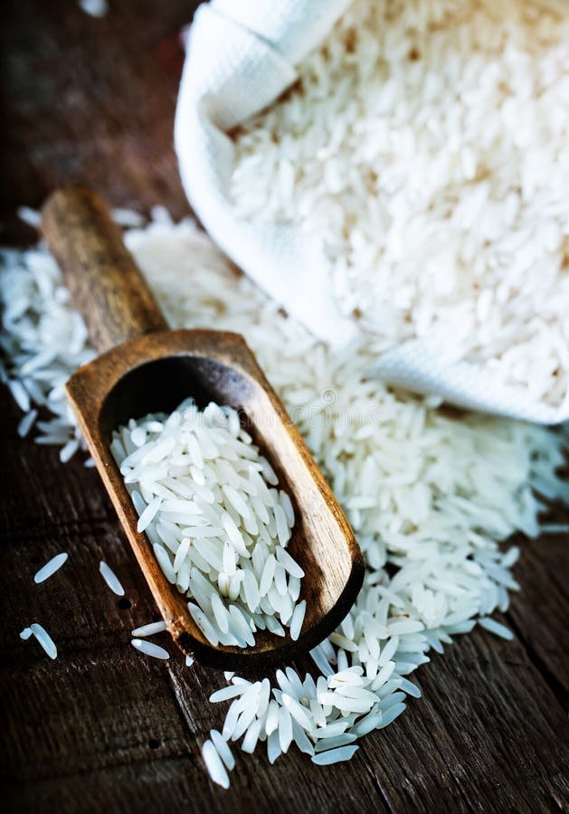 Raw rice stock photo. Image of dinner, heap, long, natural - 31020874