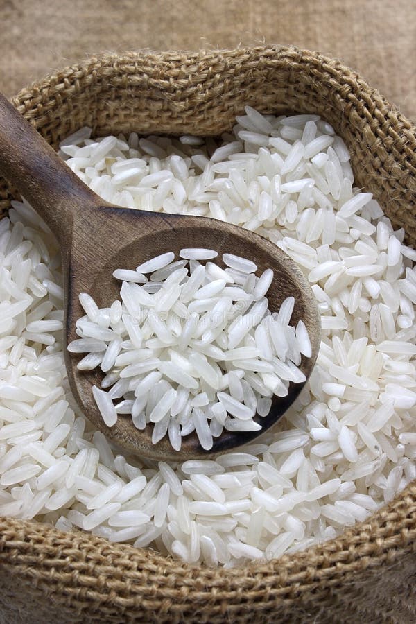 Raw rice stock image. Image of seed, dinner, sack, nutrition - 38907569