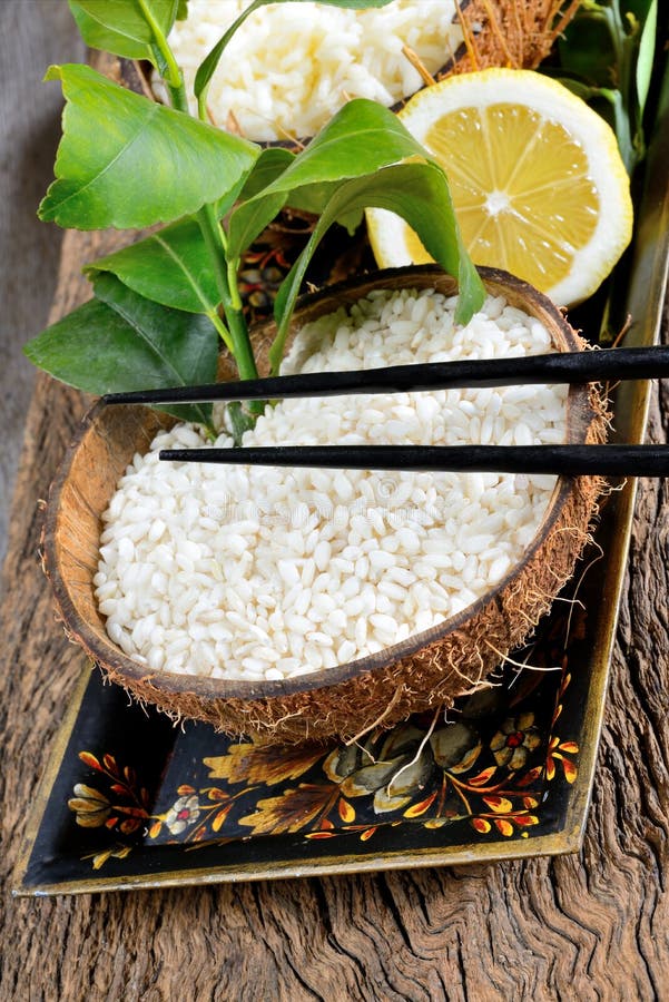 Raw rice stock image. Image of leaves, boiled, rice, chinese - 38478789