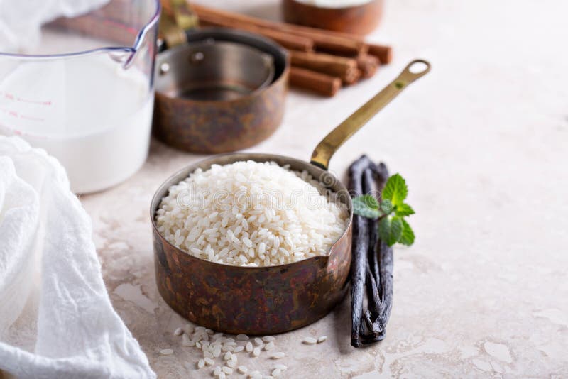 Raw Rice in a Measuring Cup Ready To Be Cooked Stock Image - Image of ...