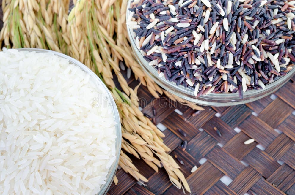 Raw Rice, Selection of Rices Stock Image - Image of detail, ingredient ...