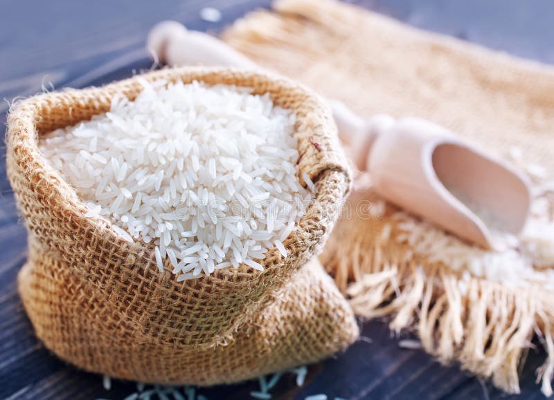Raw rice stock image. Image of plate, delicious, brown - 45053185