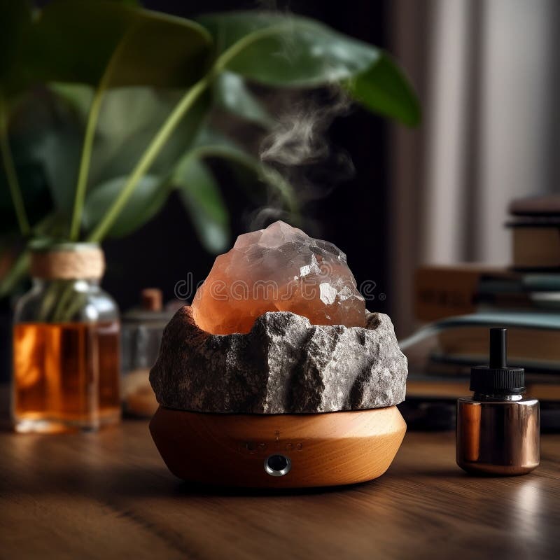 Raw Rough Crystal Essential Oil Diffuser. Generative AI Stock ...