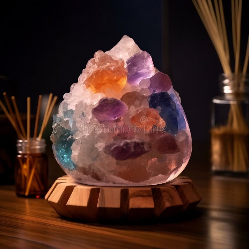 Raw Rough Crystal Essential Oil Diffuser. Generative AI Stock ...
